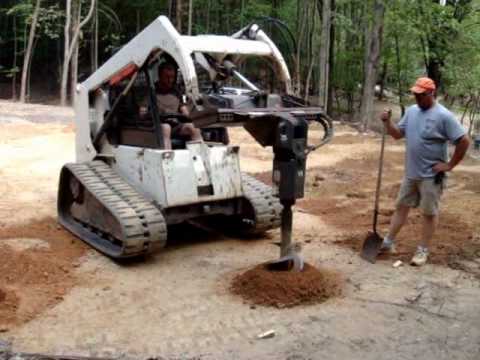 Reserve a Bobcat T590 (Tracked unit) w/Post Hole Auger at Ward's Rental ...