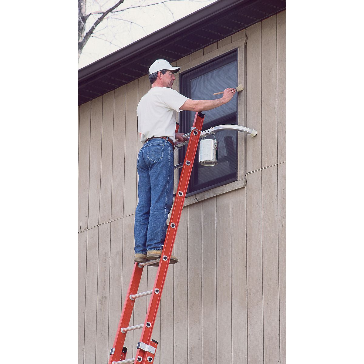 Reserve a Werner Fiberglass Extension Ladder - 24' at Ward's Rental Center